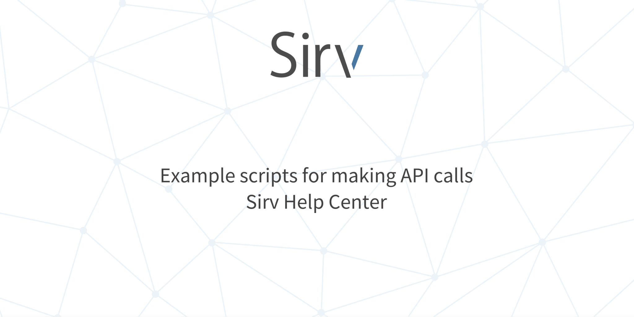 Example Scripts For Making Api Calls Sirv Help Center